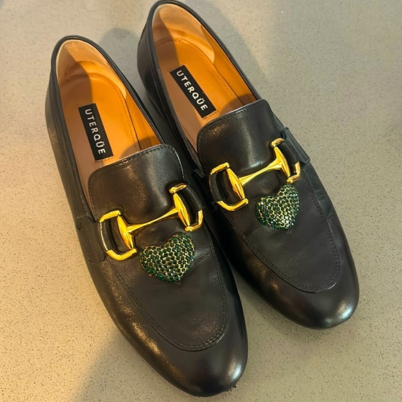 Uterque | Shoes | Uterque Jewel Heart Loafer 39 | Poshmark